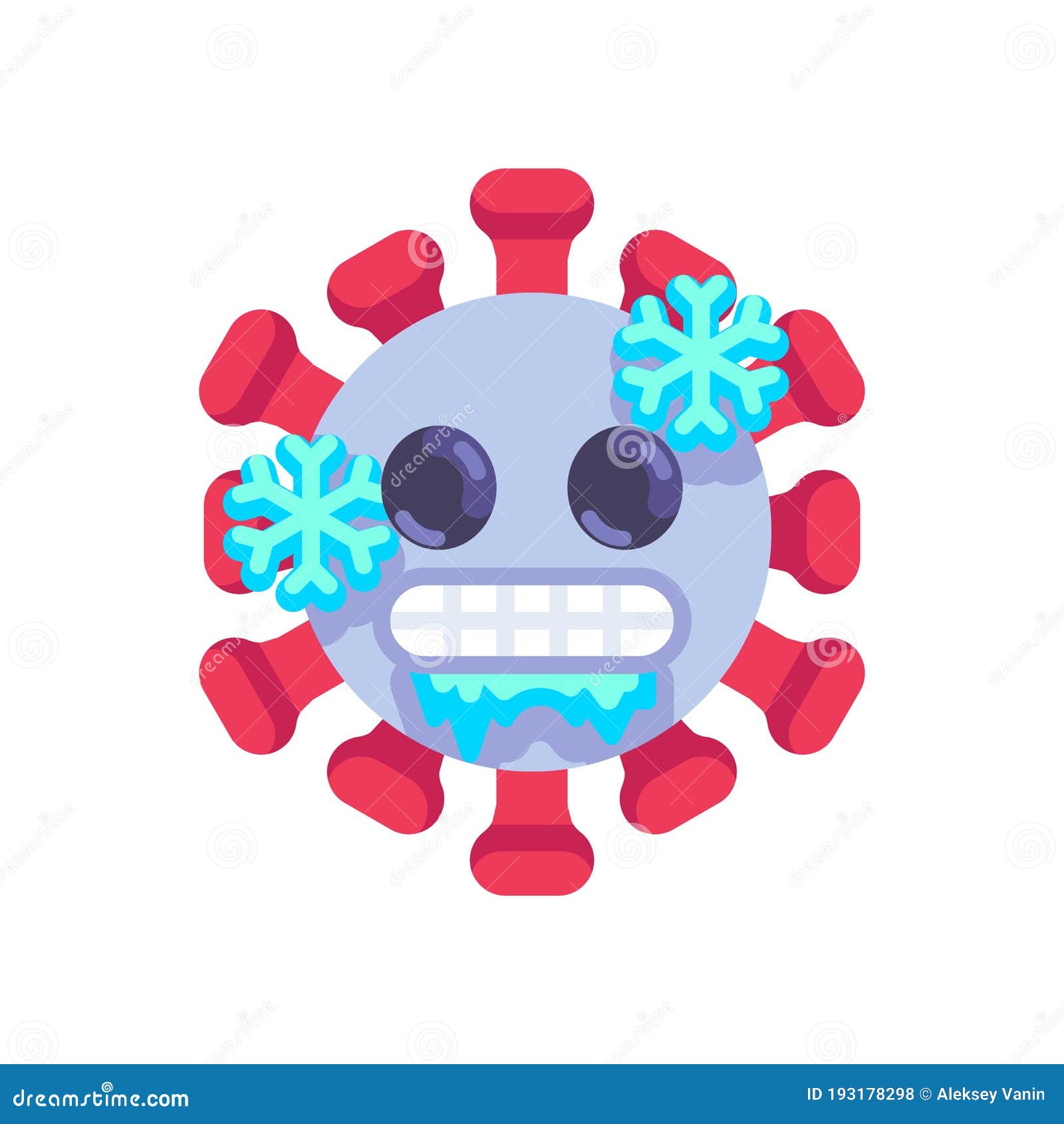 Cold Freezing Emoticon Flat Icon Stock Vector - Illustration of round ... Cold Freezing Emoticon Flat Icon Stock Vector - Illustration of round ...