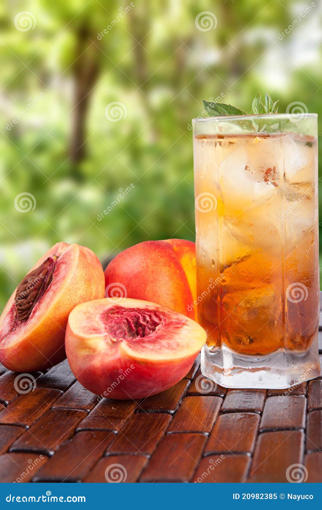 Cold fresh ice tea stock image. Image of health, fruit - 20982385