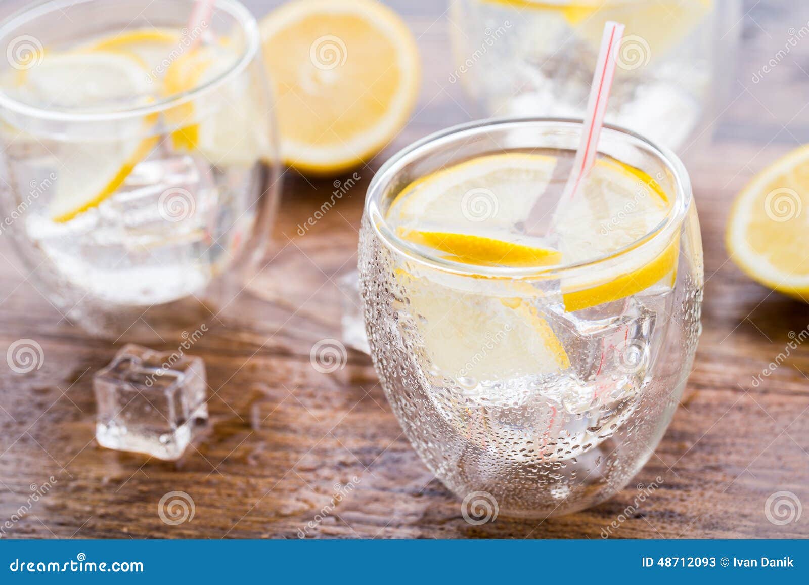 Cold fresh lemonade stock image. Image of slice, summer - 48712093