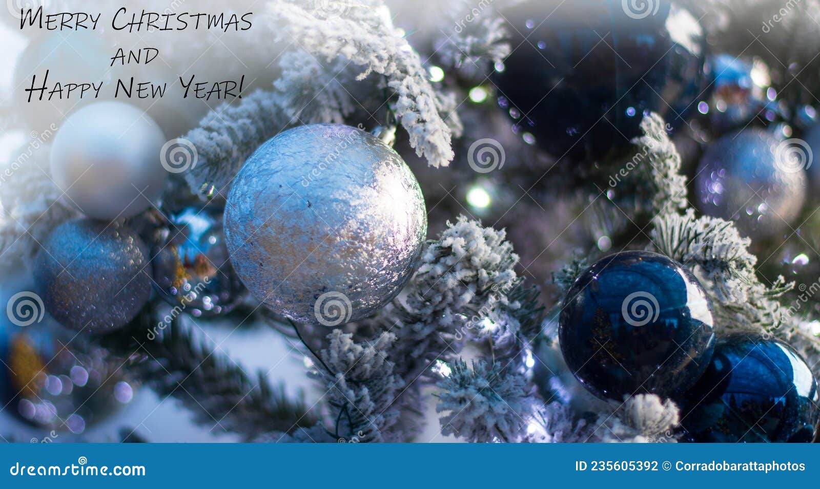 Cold and Frost on the Christmas Tree Stock Photo - Image of christmas ...