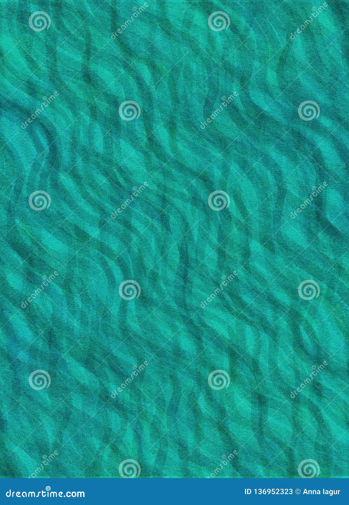 Cold Green Background with Wavy Green Stripes Stock Illustration ...