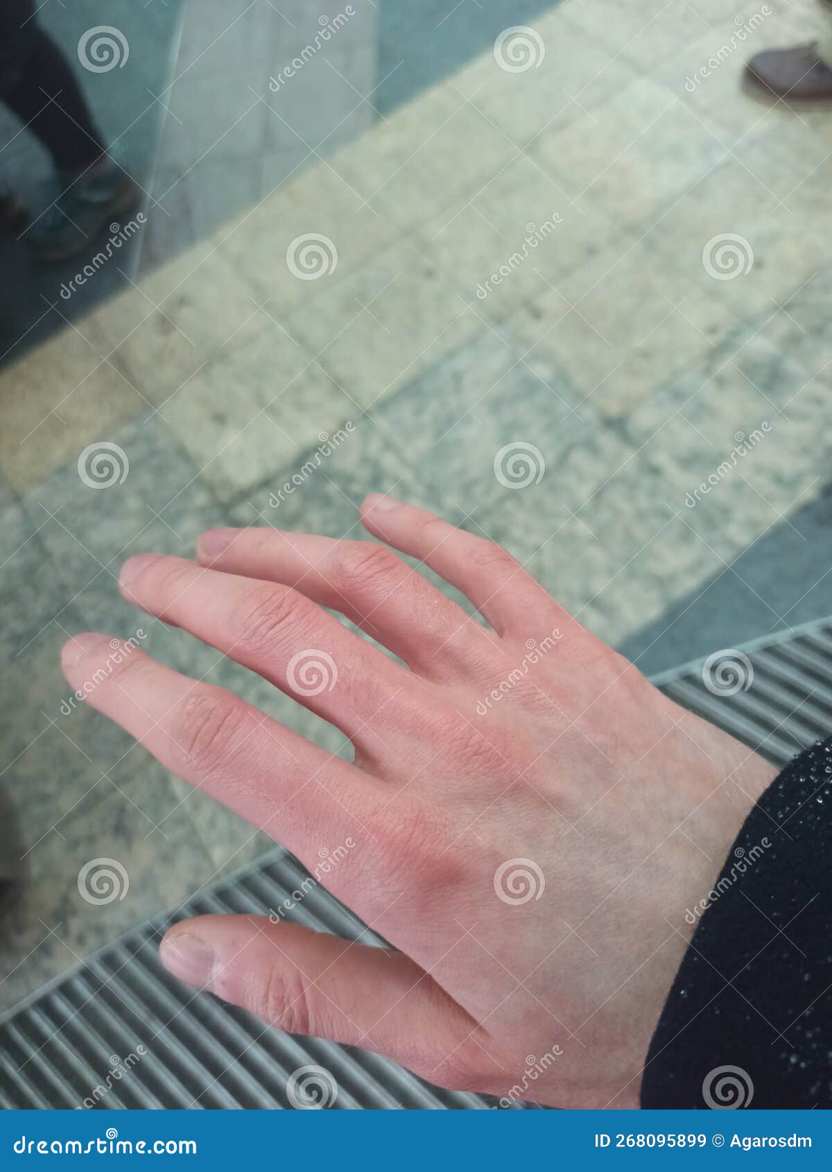Cold Hand In Freezing Temperatures During Winter Picture. Image: 268095899