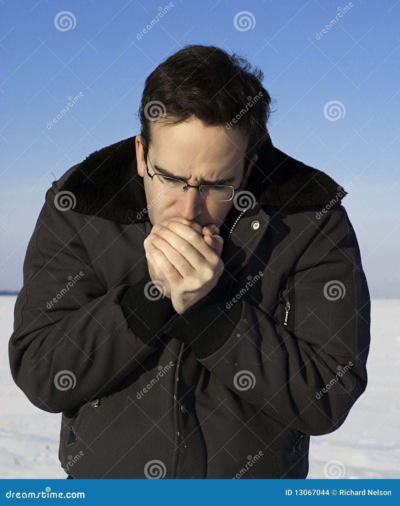 Cold Hands stock photo. Image of handsome, caucasian - 13067044