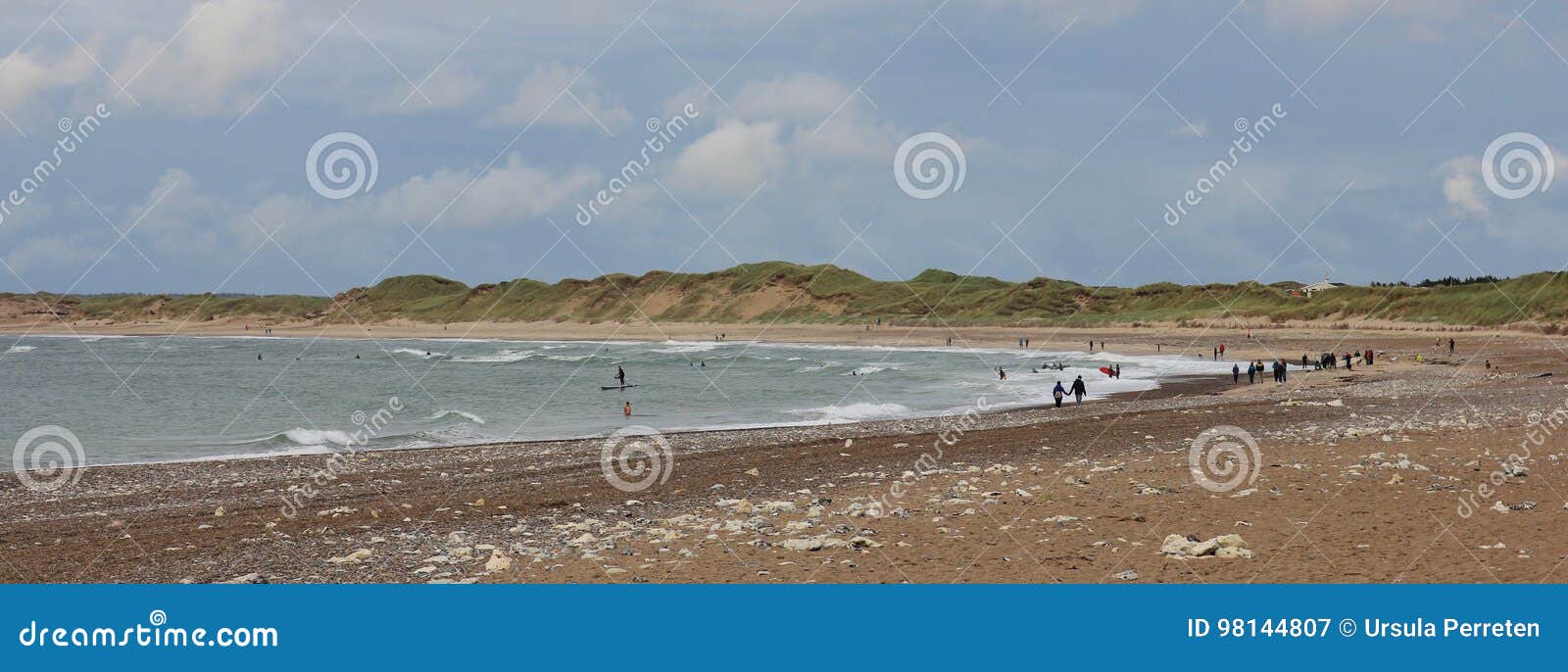 Cold Hawaii, Beach of Klitmoller, Denmark. Stock Image - Image of ...