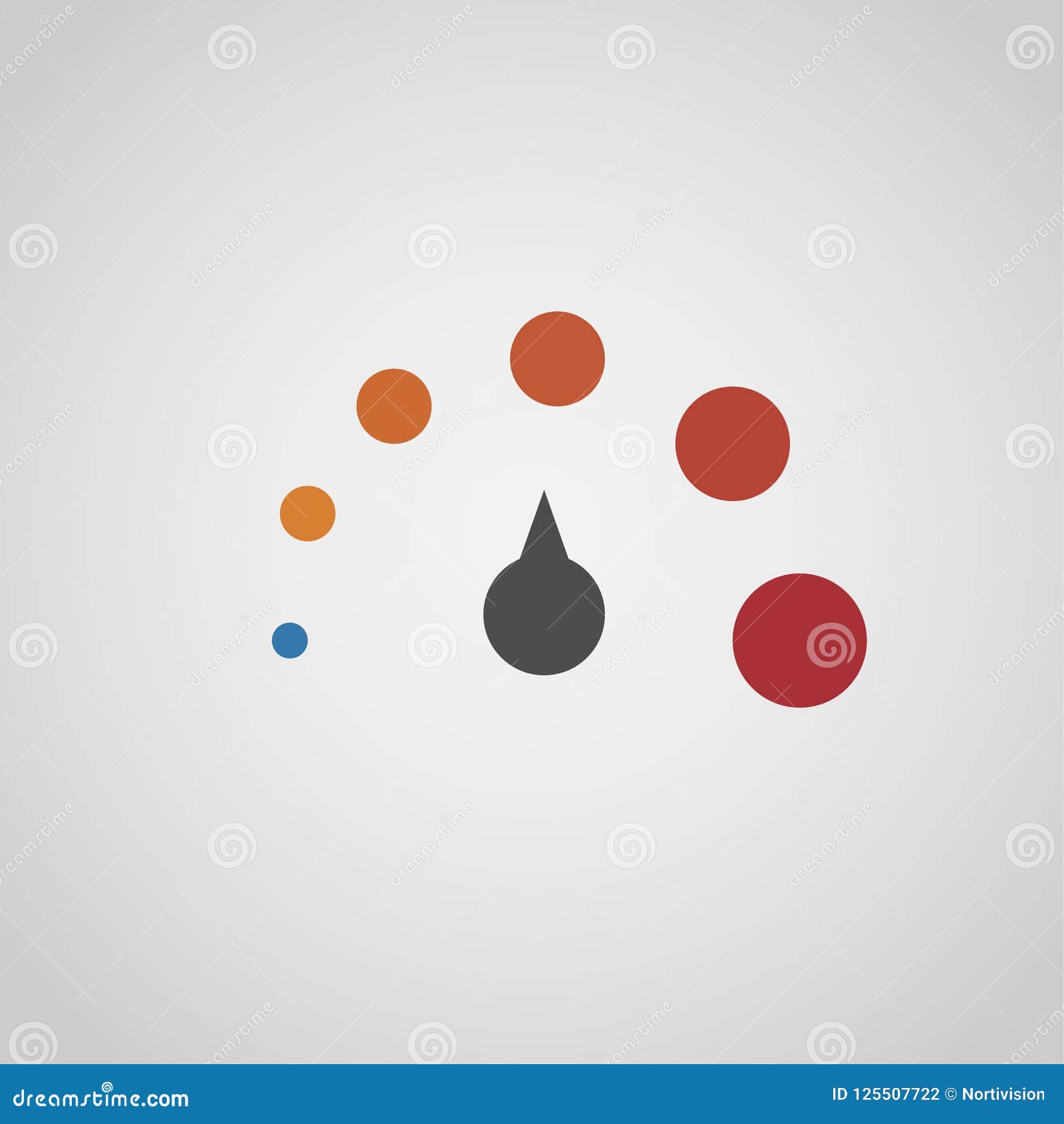 Cold and Hot Regulator Interface Stock Vector - Illustration of slider ...