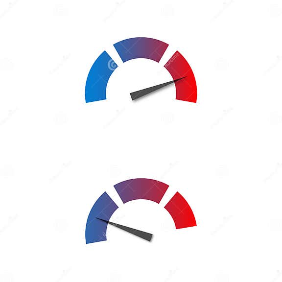 Cold and Hot State Indicators Set, Vector Illustration Stock Vector ...