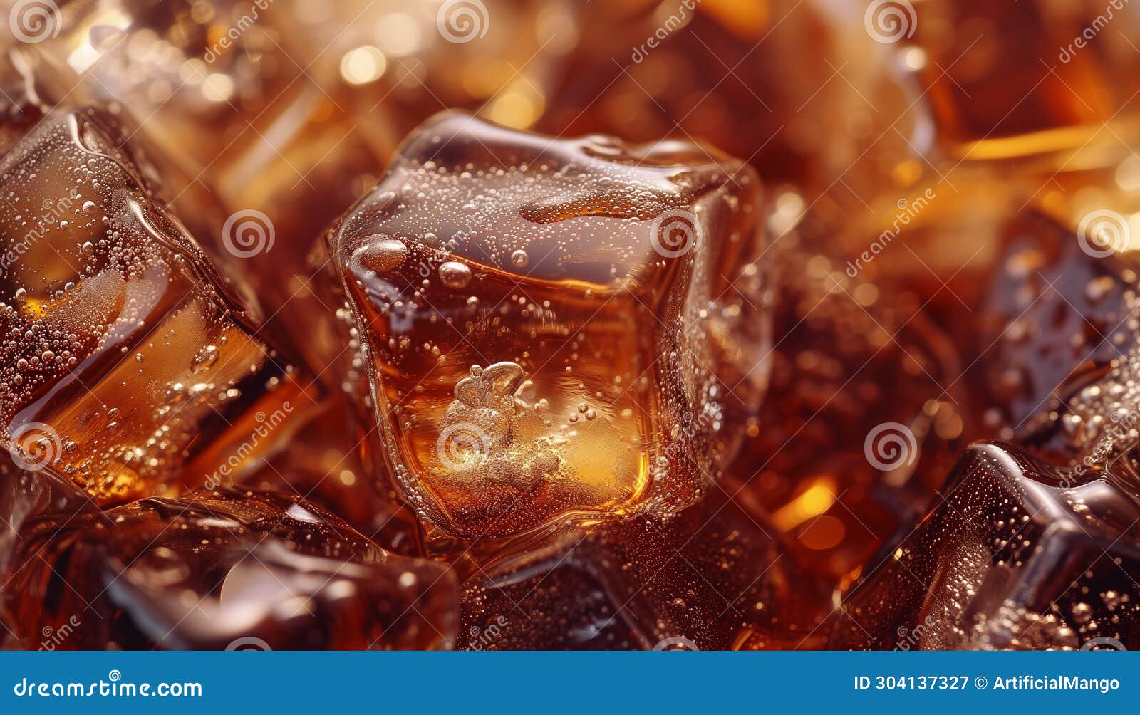 Cold Ice Cubes in Coke. AI Generated. Stock Image - Image of soda, cold ...
