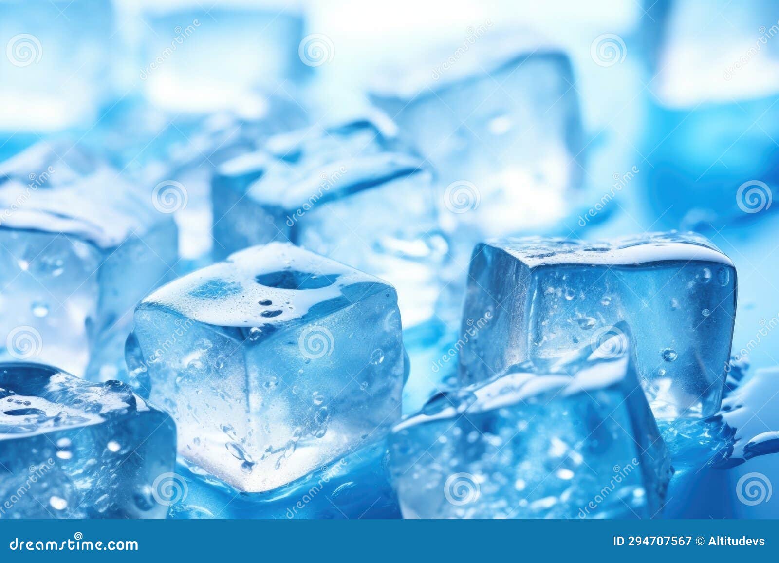 Cold Ice-cubes Shimmering on a Hot Sunny Day Stock Image - Image of shimmering, icecubes: 294707567