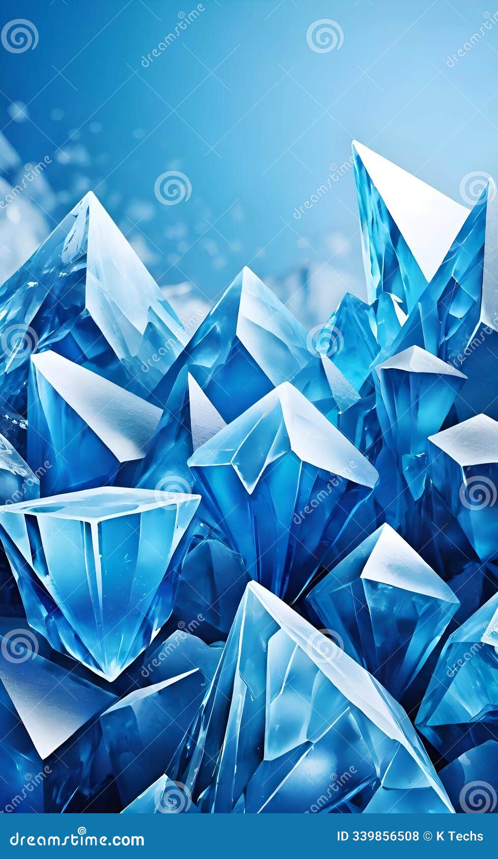 Cold Ice Diamond Box with Ice Background Stock Photo - Image of cold ...