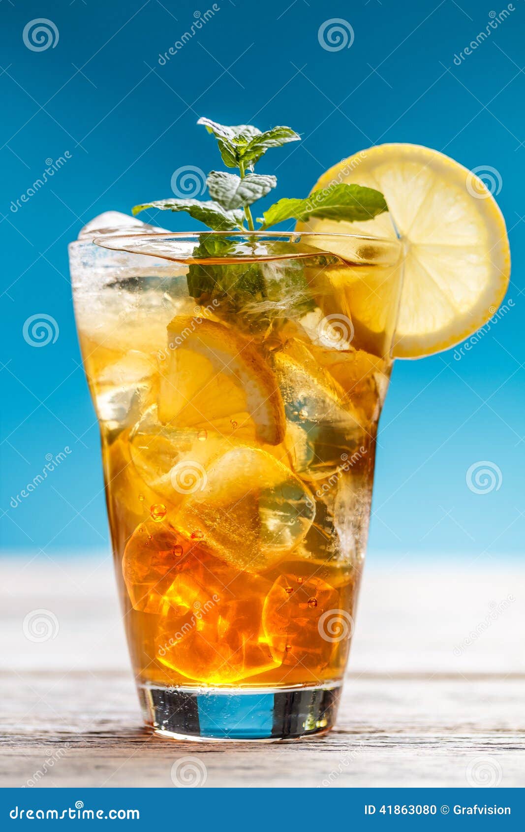 Cold ice tea stock photo. Image of relaxing, cold, tranquil - 41863080