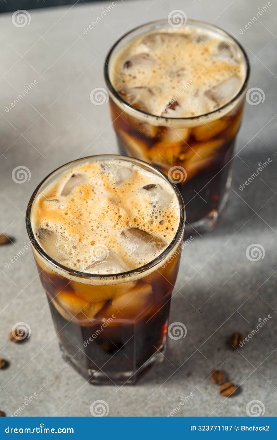 Cold Iced Americano Coffee stock image. Image of americano - 323771187