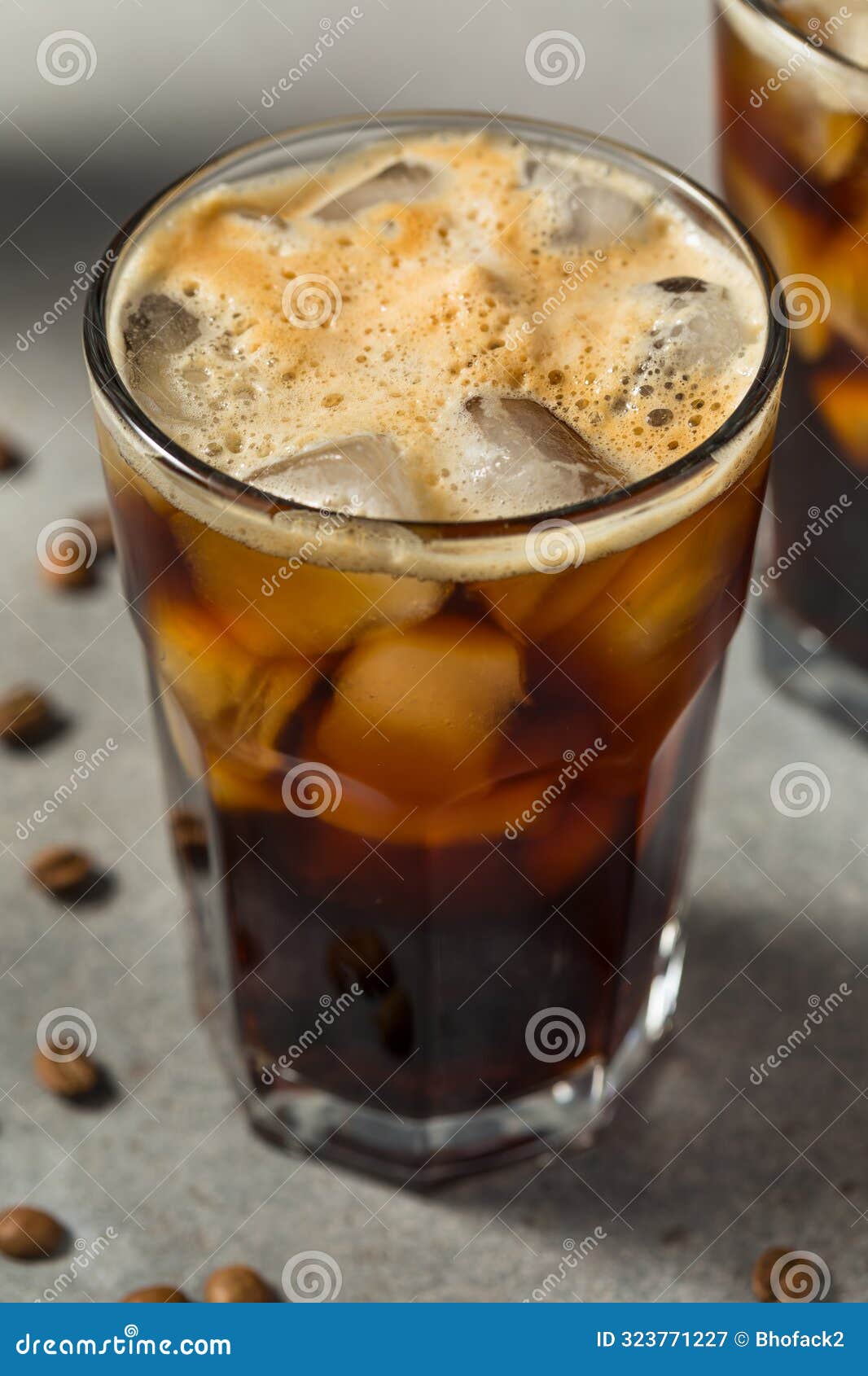 Cold Iced Americano Coffee stock image. Image of drink - 323771227