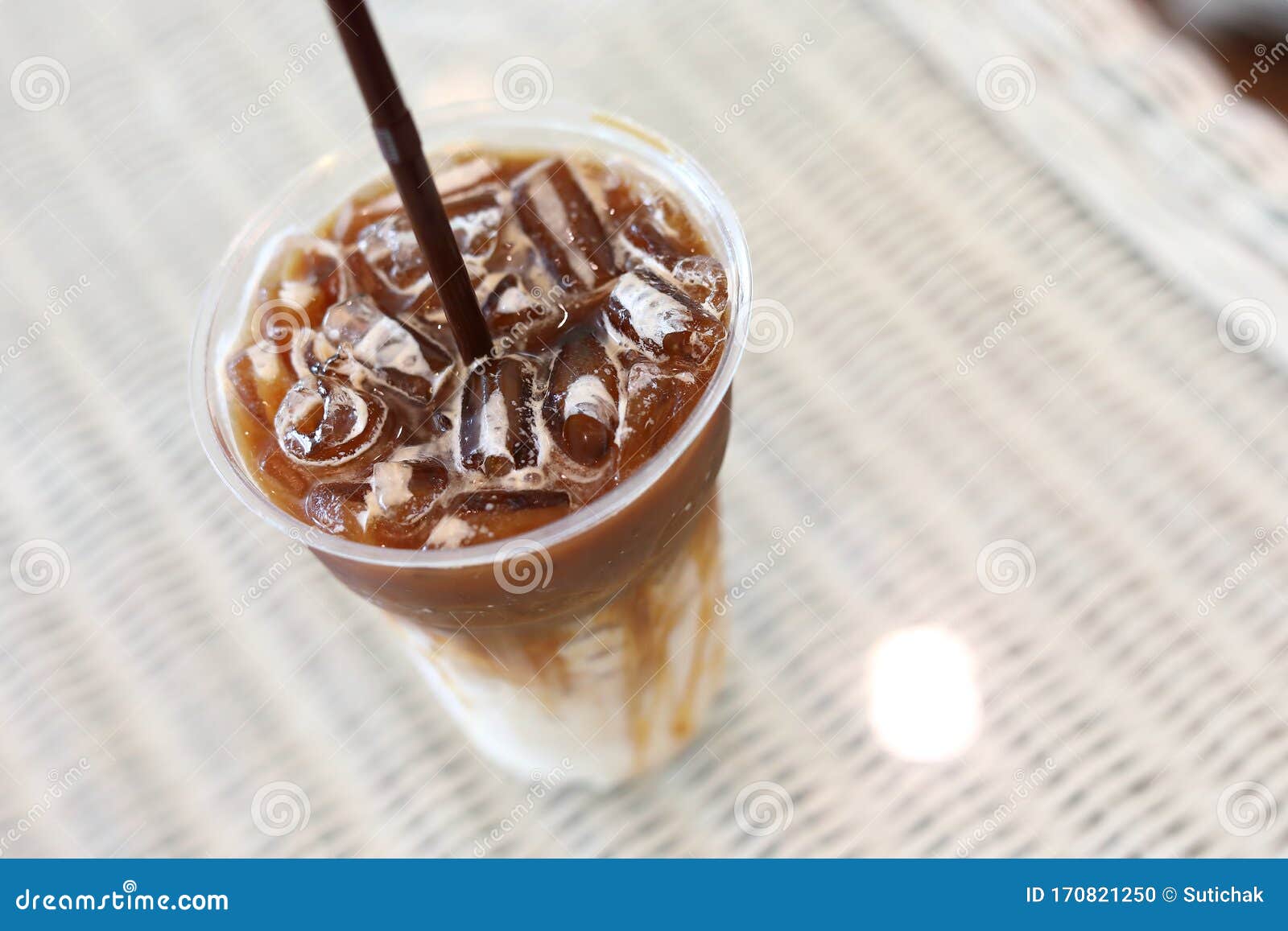 Cold Iced Coffee Drink in Cafe Stock Photo - Image of mocha, food ...