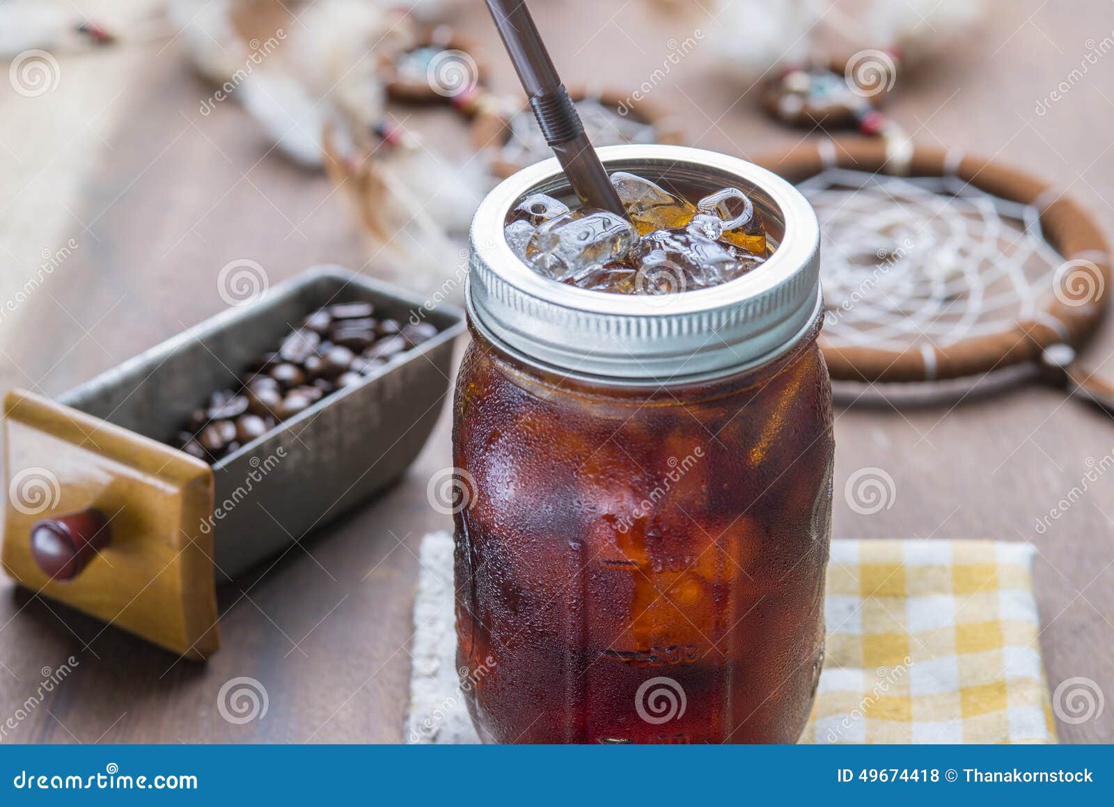 Cold iced espresso coffee stock photo. Image of restaurant - 49674418