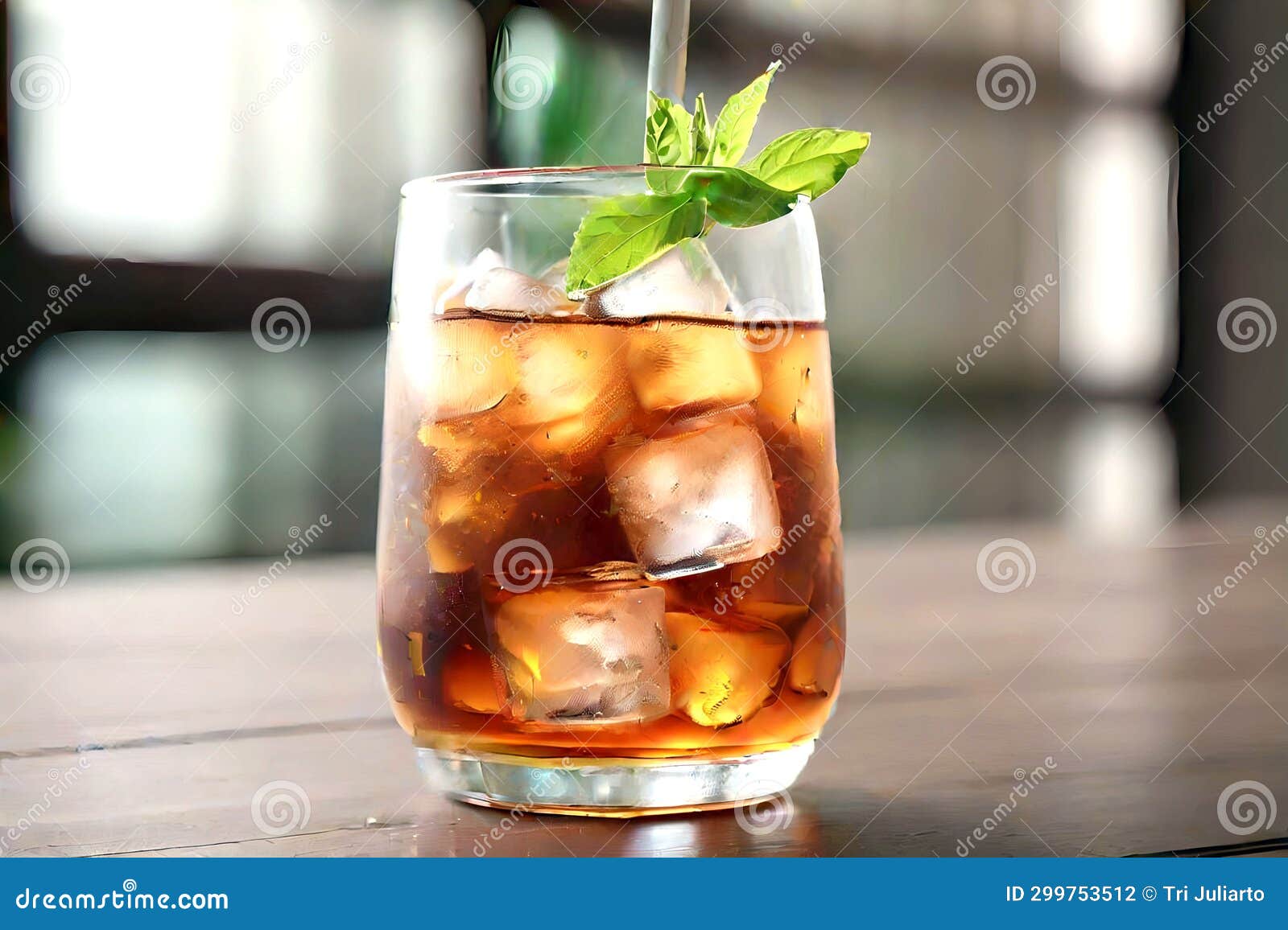 Cold Iced Tea in a Cup with Ice Cubes Stock Illustration - Illustration ...