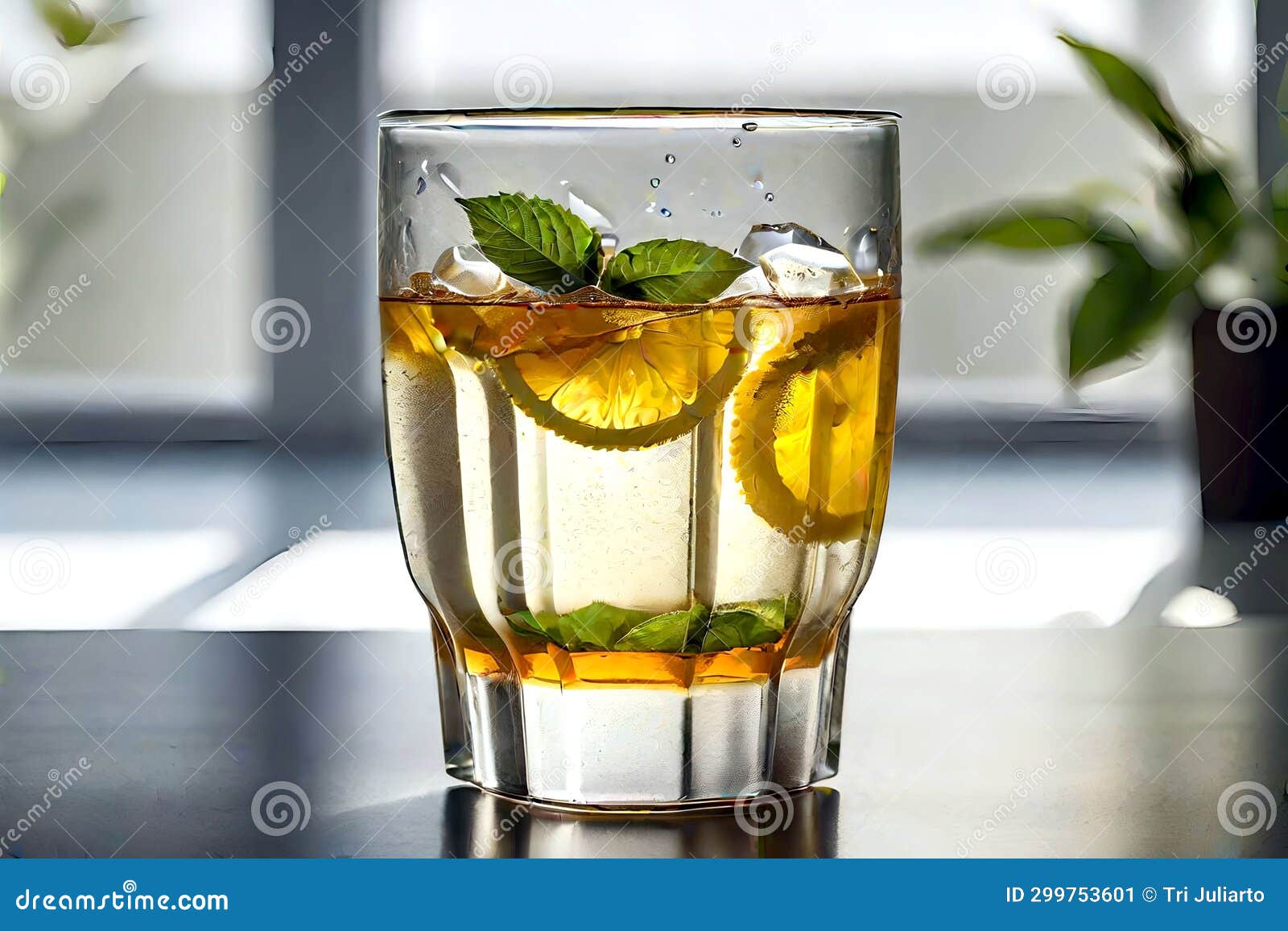 Cold Iced Tea in a Cup with Ice Cubes Stock Illustration - Illustration ...