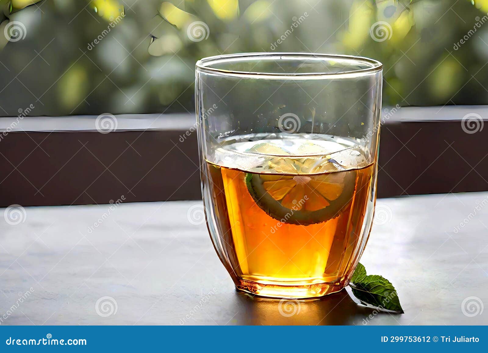 Cold Iced Tea in a Cup with Ice Cubes Stock Illustration - Illustration ...