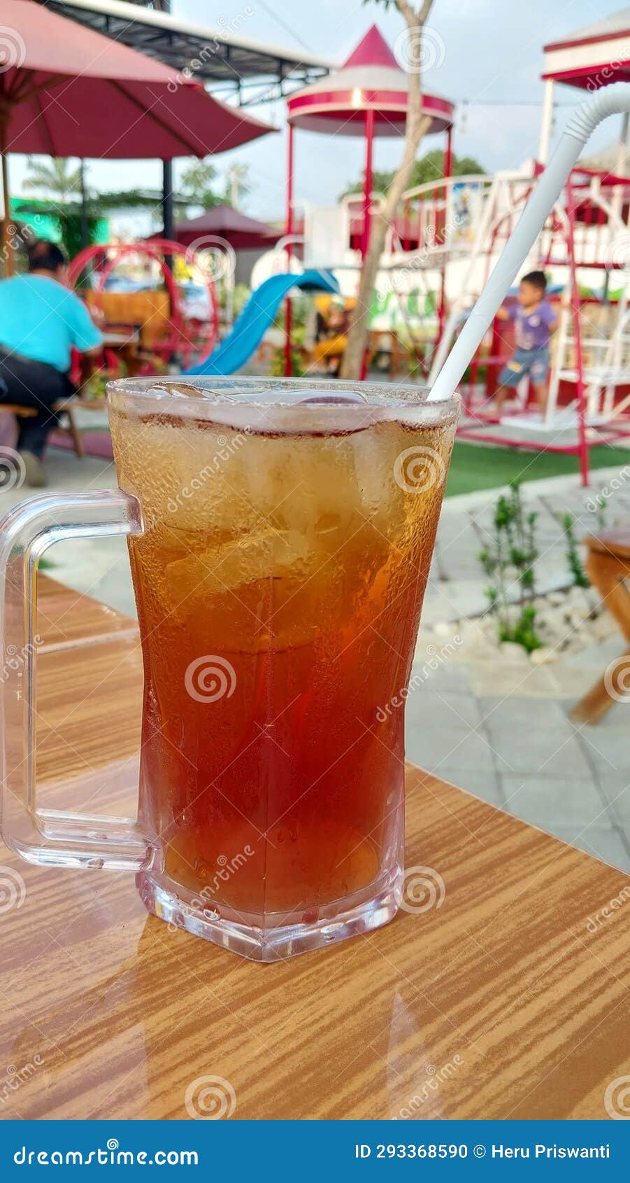 Cold Iced Tea in Very Hot Weather Stock Photo - Image of weather, iced ...