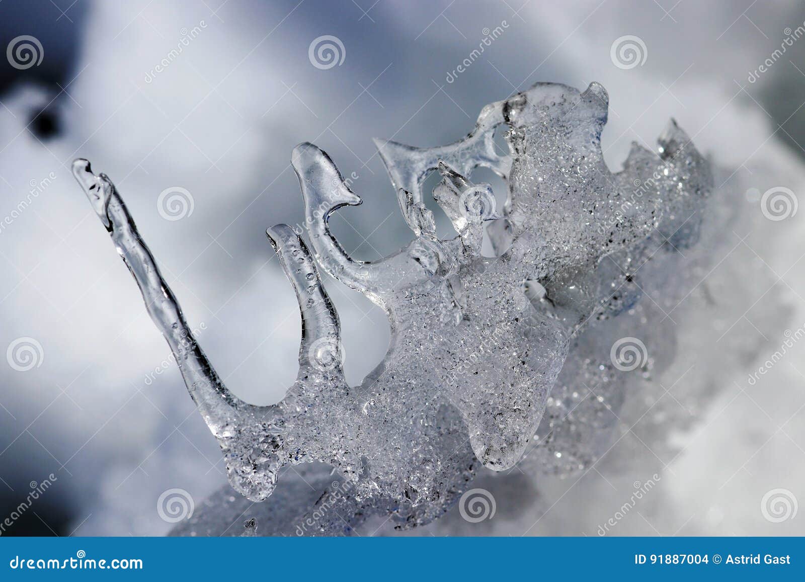 Cold Icicles Form a Beautiful Natural Art Stock Photo - Image of icily ...
