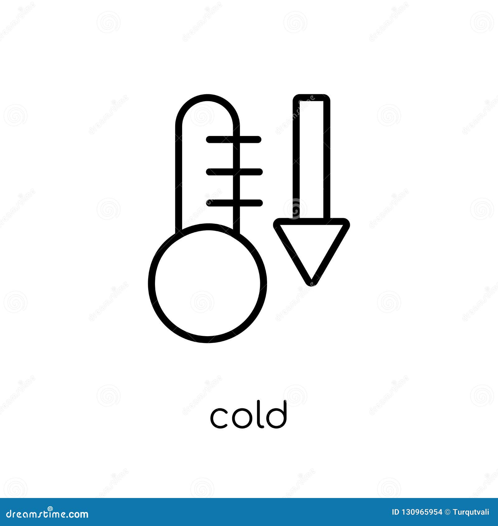Cold icon from collection. stock vector. Illustration of logo - 130965954