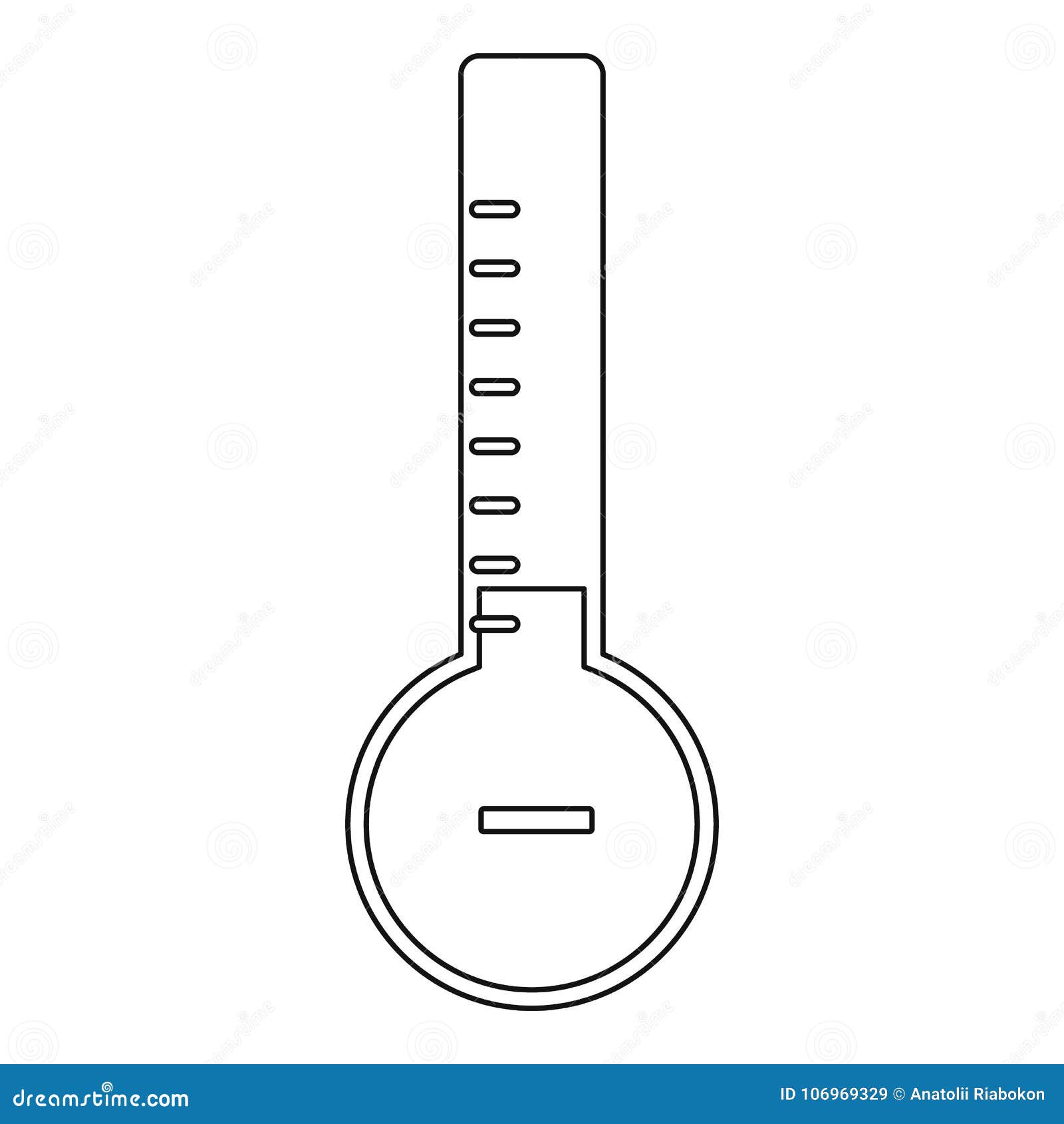 Cold icon, outline style. stock vector. Illustration of cold - 106969329