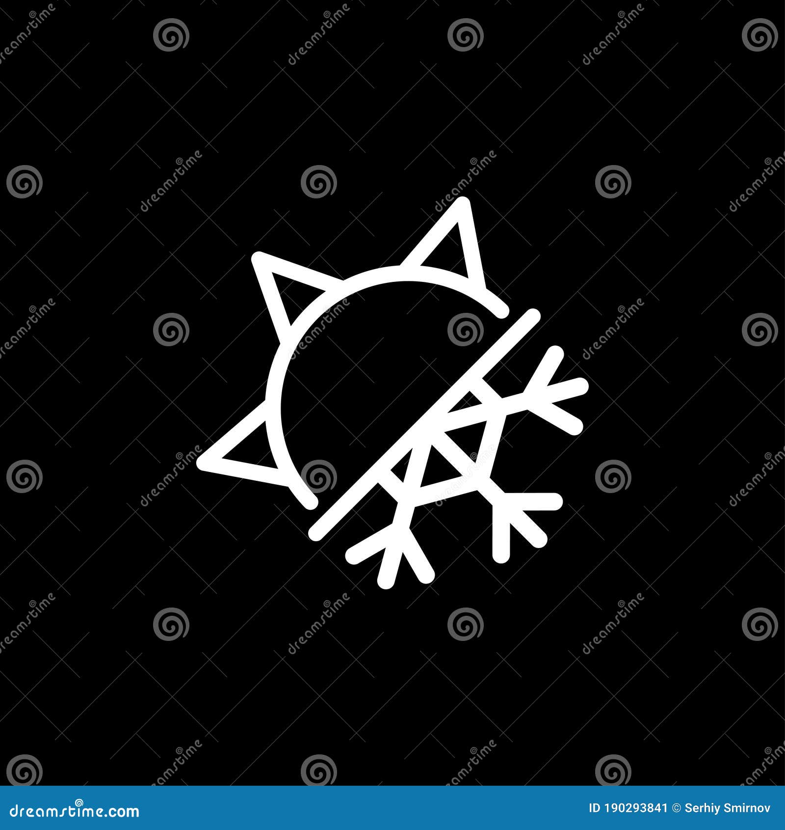 Cold Icon. Snowflake Sign Icon. Air Conditioning Symbol. Vector Stock ...