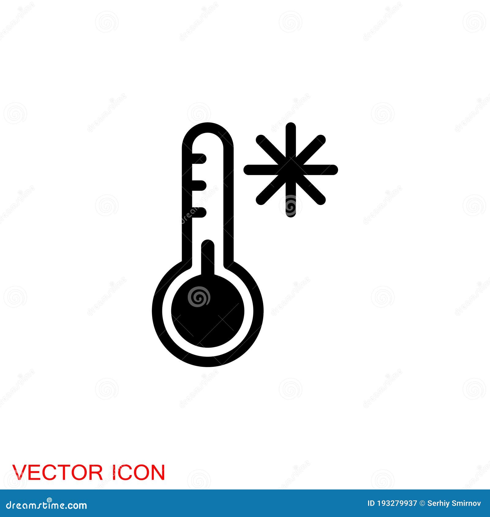 Cold Icon. Snowflake Sign Icon. Air Conditioning Symbol. Vector Stock ...