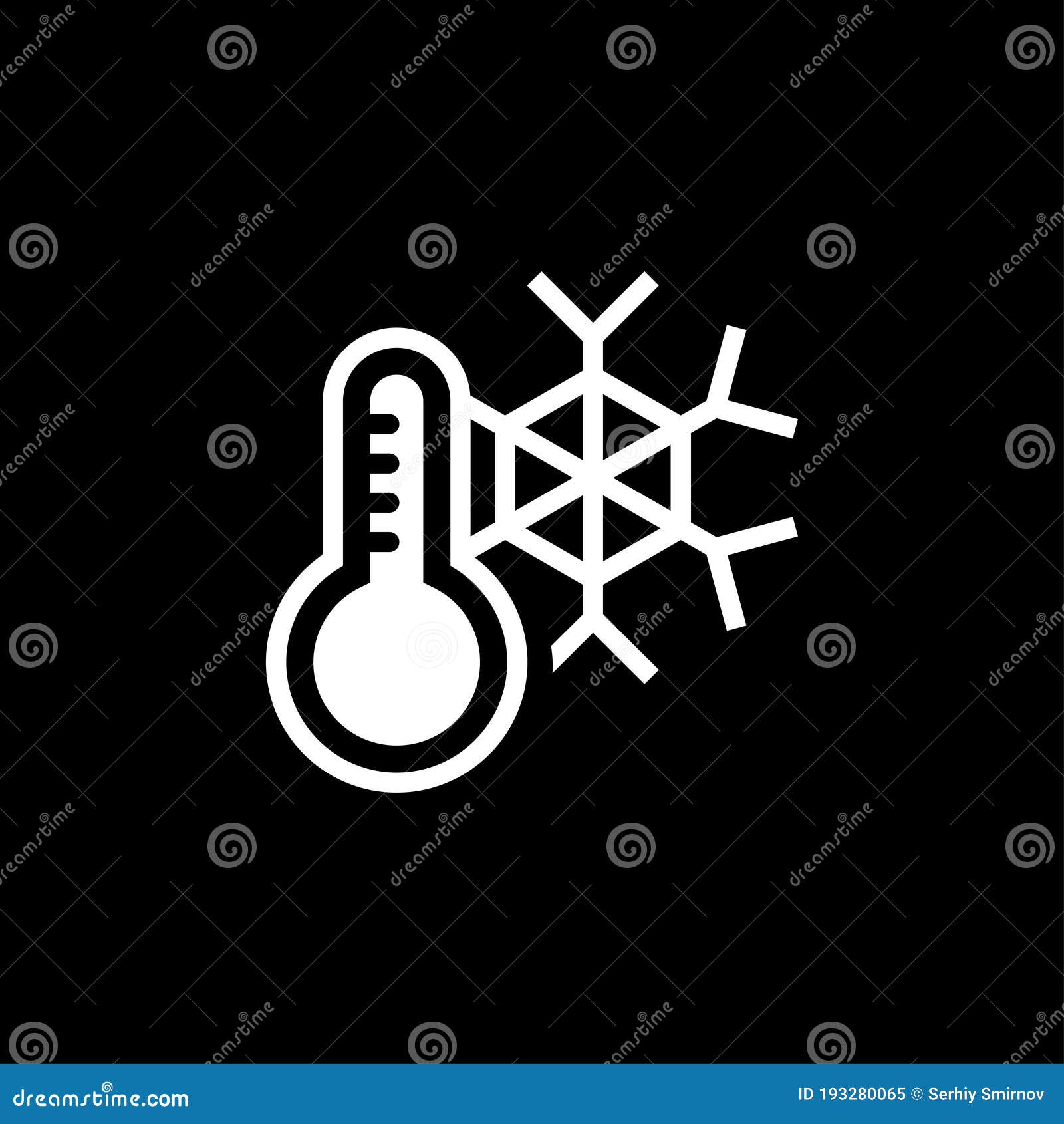 Cold Icon. Snowflake Sign Icon. Air Conditioning Symbol. Vector Stock ...