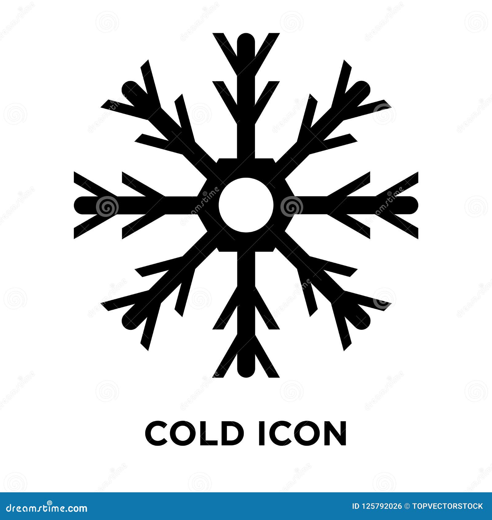Cold Icon Vector Isolated On White Background, Logo Concept Of C Stock ...