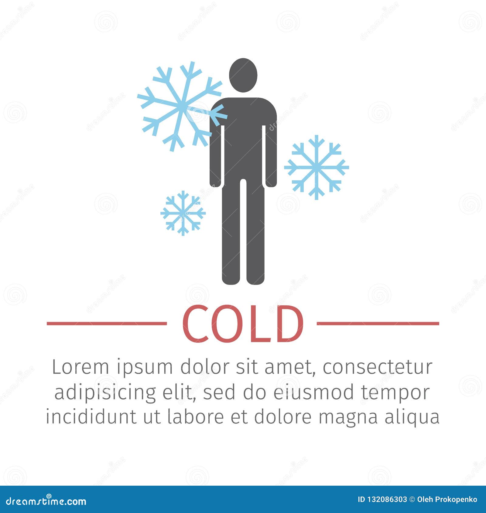 Cold Line Icon. Vector Sign for Web Graphic. Stock Vector ...