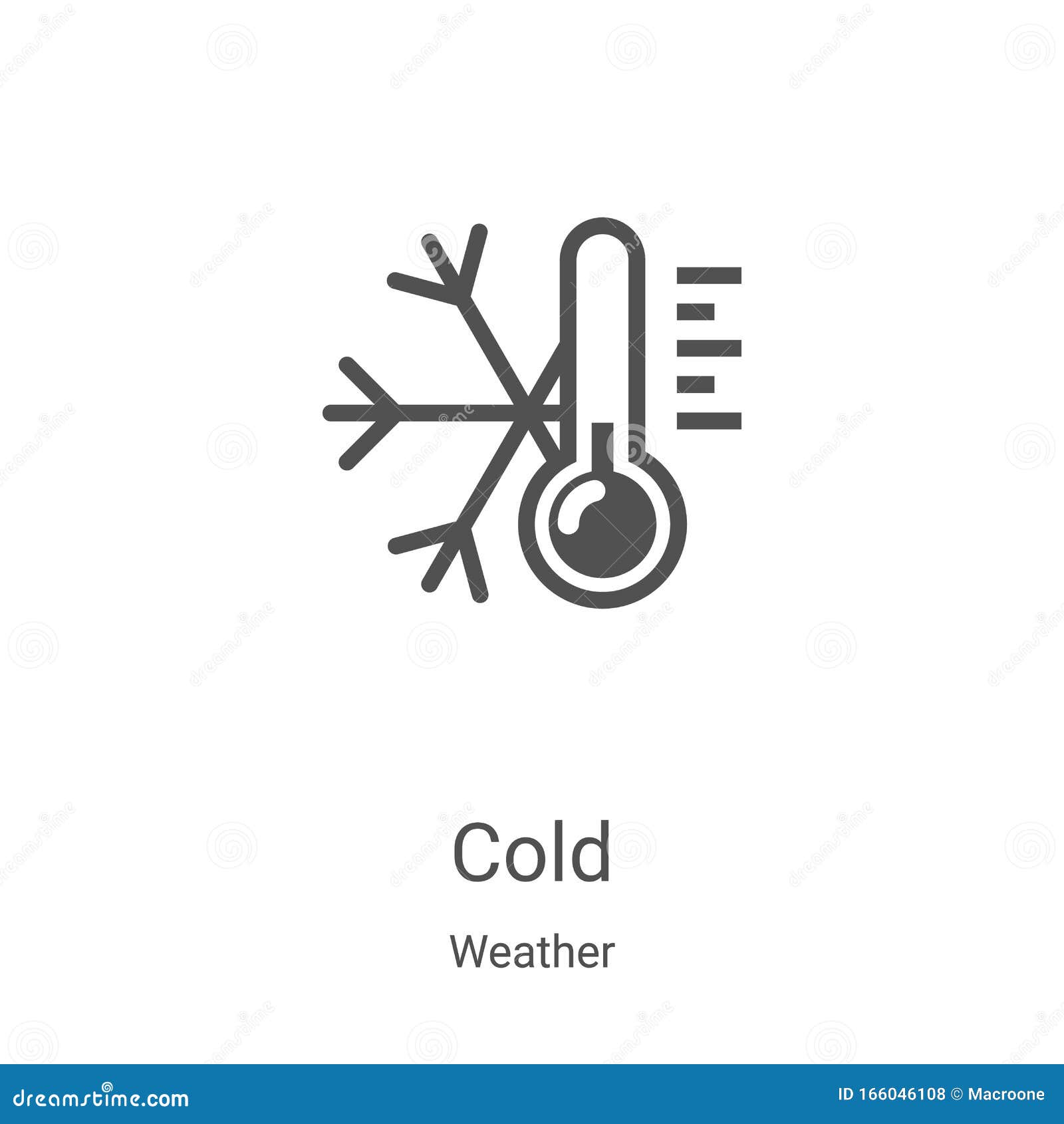 Cold Icon Vector from Weather Collection. Thin Line Cold Outline Icon ...
