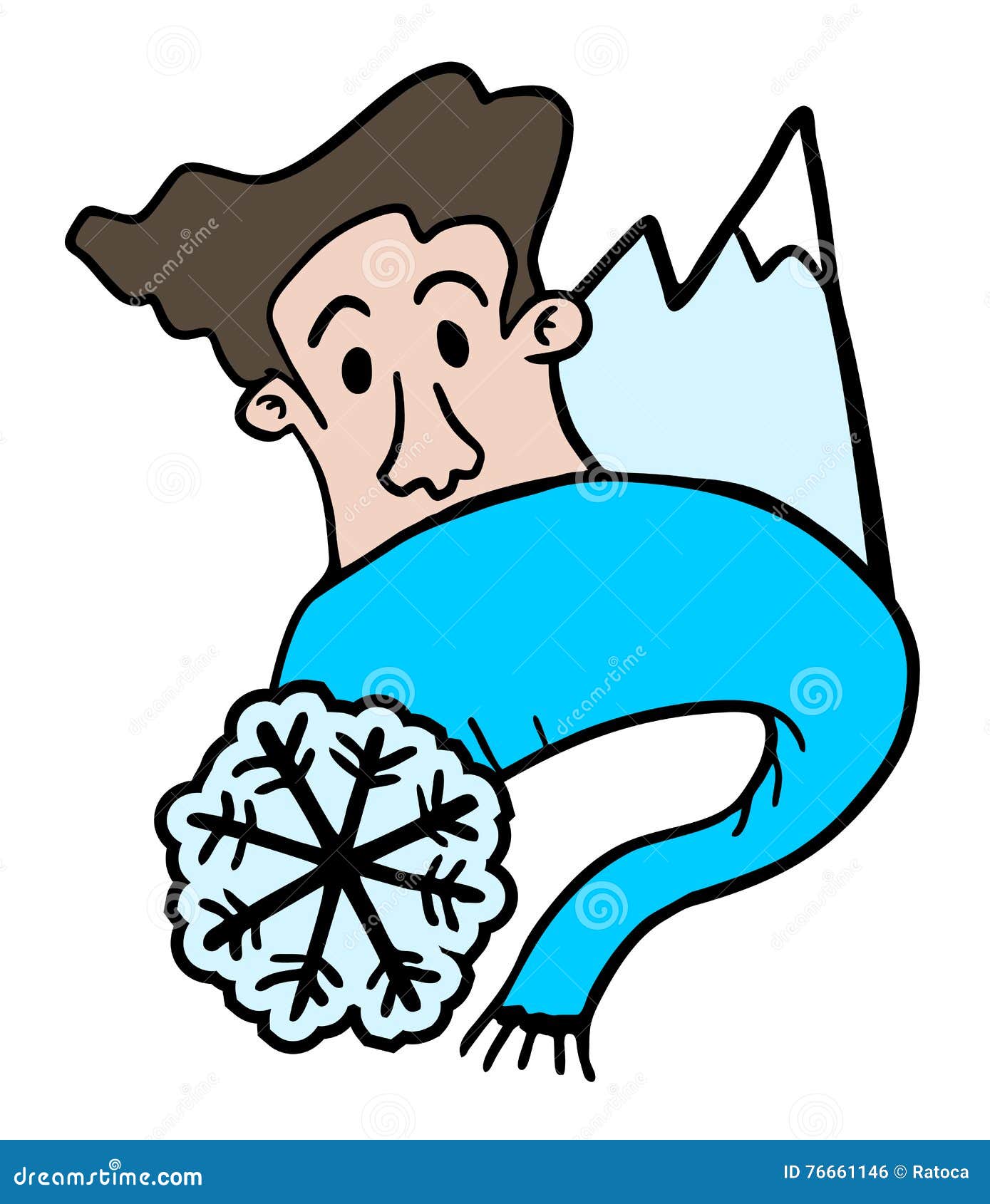 Cold illustration stock vector. Illustration of icon - 76661146