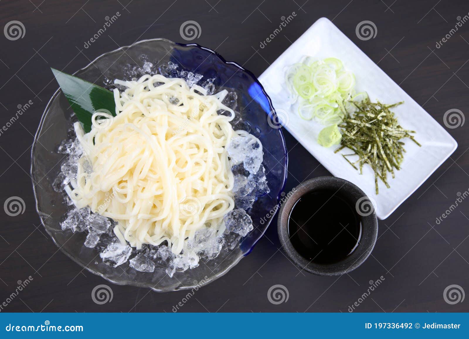 Cold Inaniwa Udon Noodle Set Stock Photo - Image of cold, noodles ...