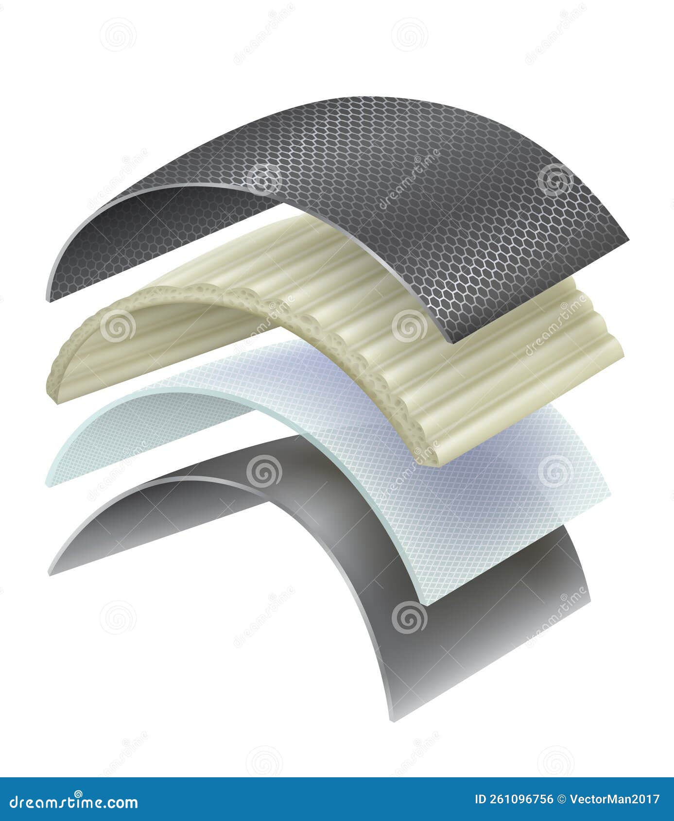 Cold Insulation Foil Layer Material Stock Vector - Illustration of ...