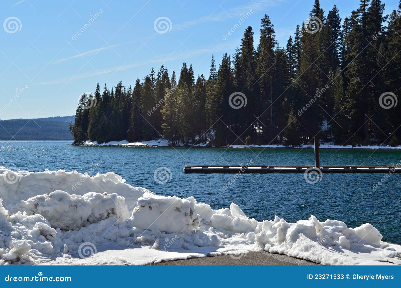 Cold Lake stock image. Image of national, blue, deschutes - 23271533