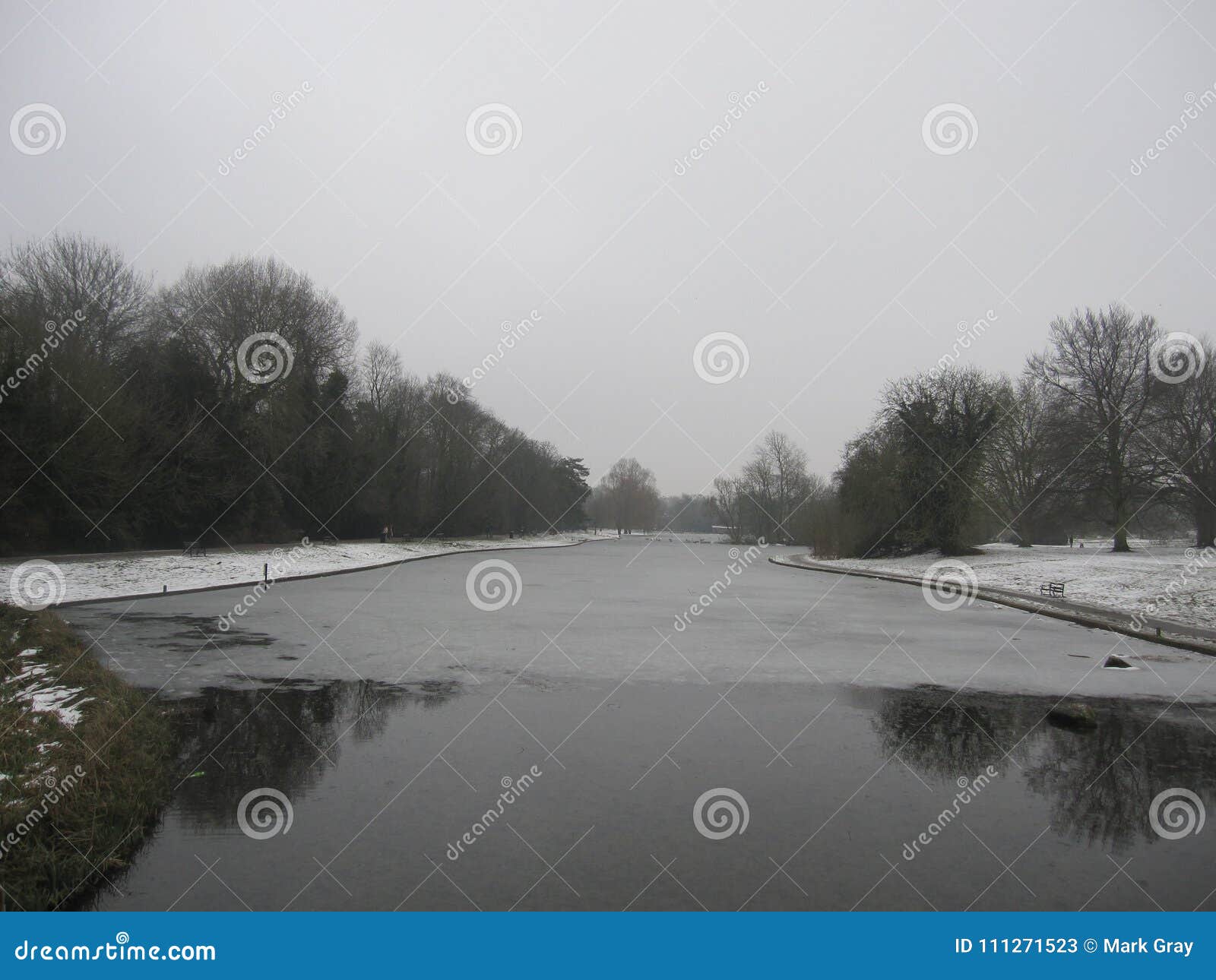 A Cold Lake stock image. Image of cold, lake, winter - 111271523