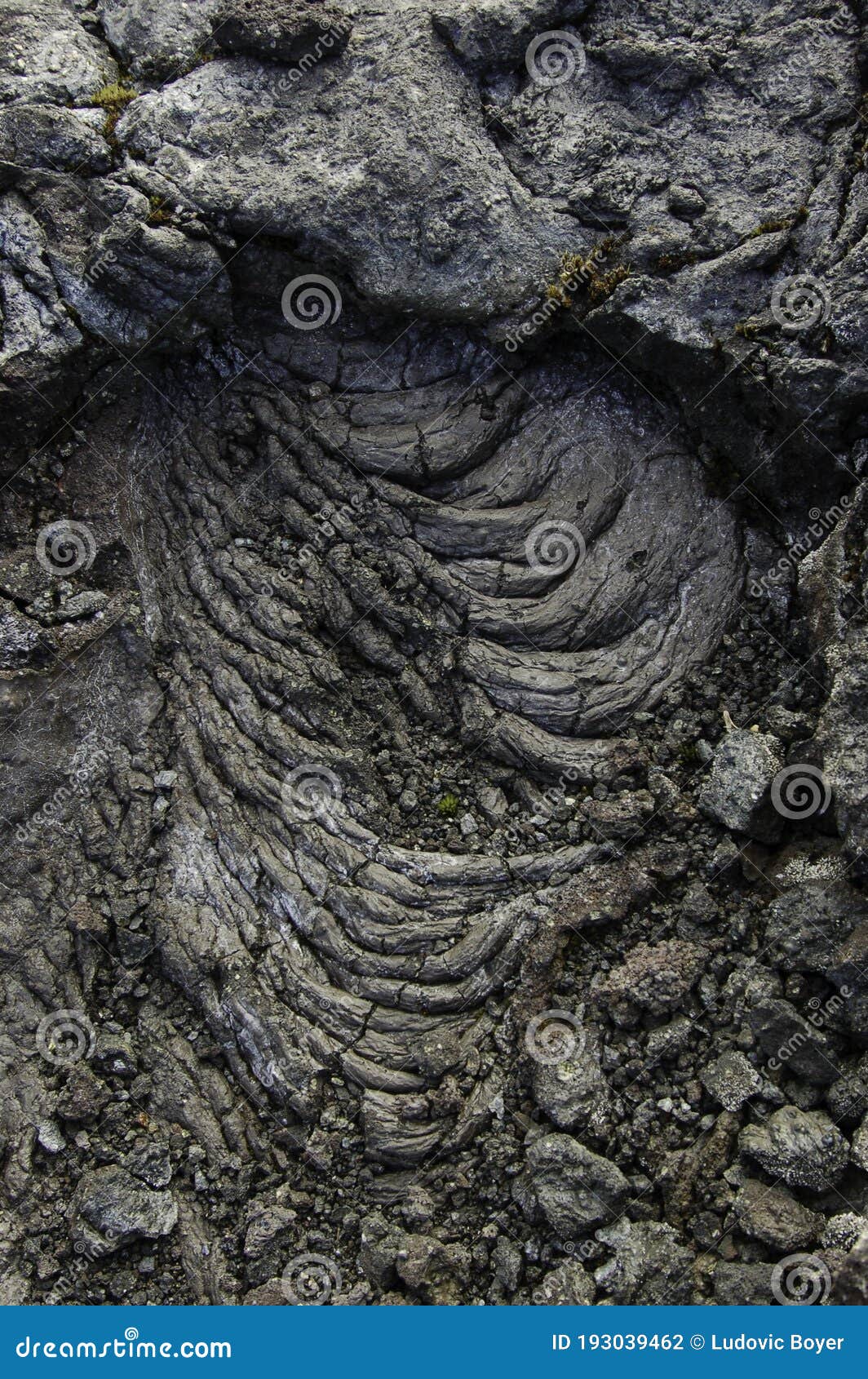 Cold Lava from Above - Vertical Stock Photo - Image of erosion, rough ...