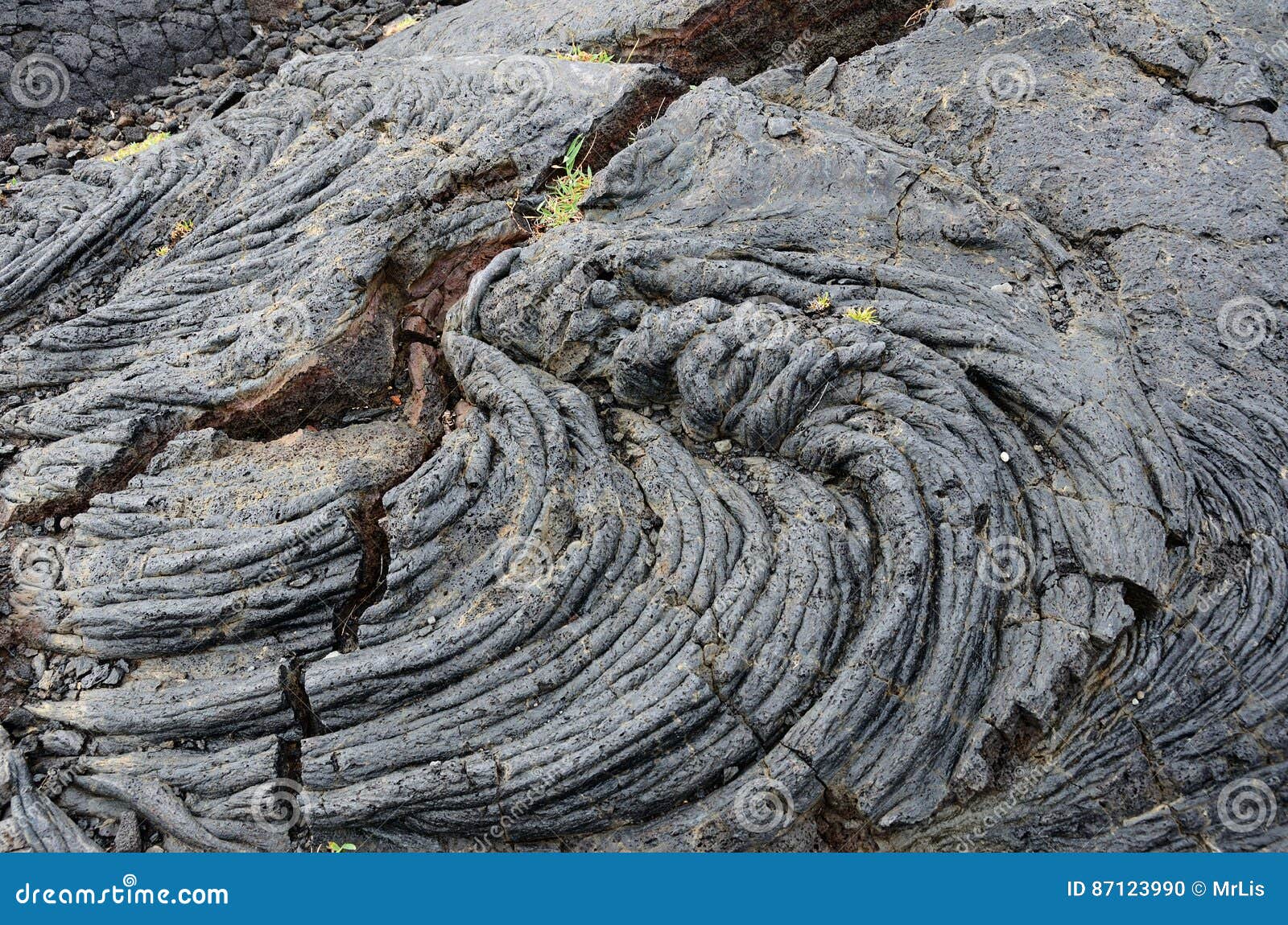 Cold Lava Flow in Big Island, Hawaii Stock Photo - Image of flow, park ...