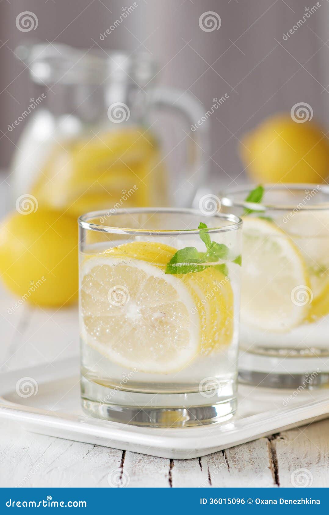 Cold lemon water stock photo. Image of fresh, cold, fruit - 36015096