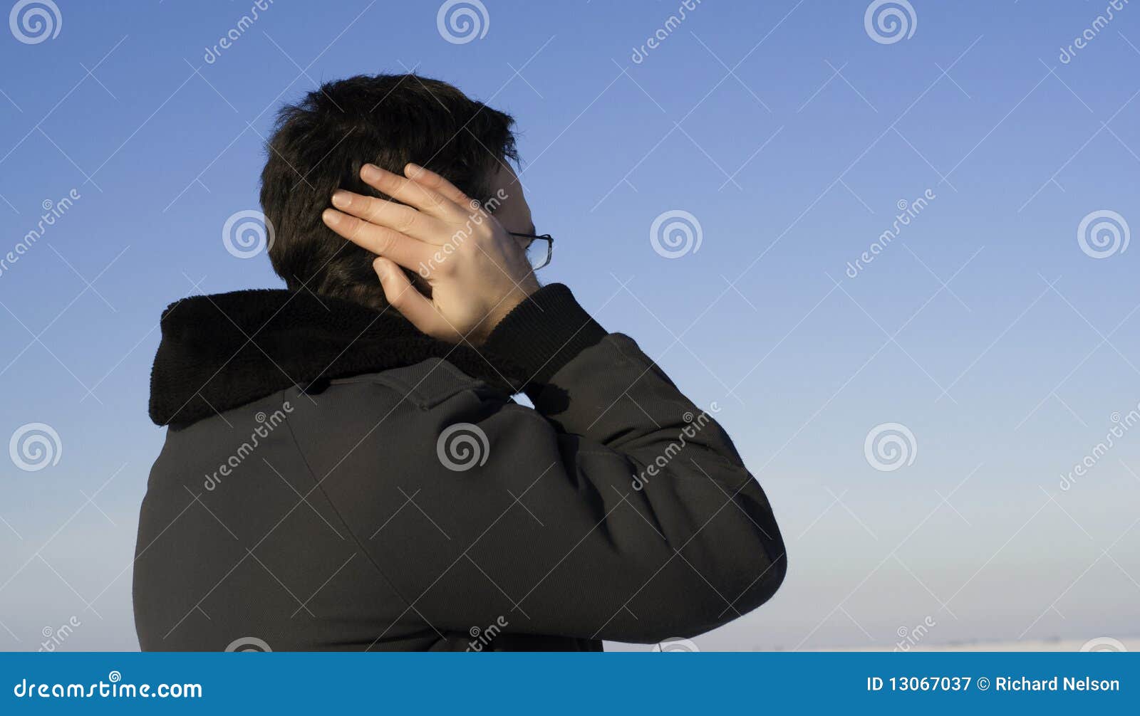 Cold Man stock image. Image of male, caucasian, space - 13067037