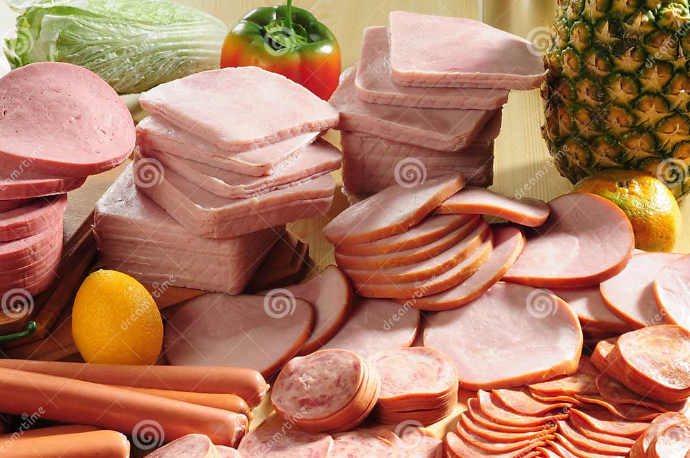 Cold meat stock photo. Image of cuts, herbs, plate, pork - 12284738