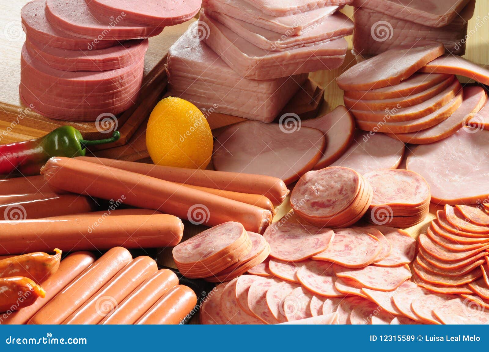 Cold meat stock image. Image of sausage, salted, junk - 12315589