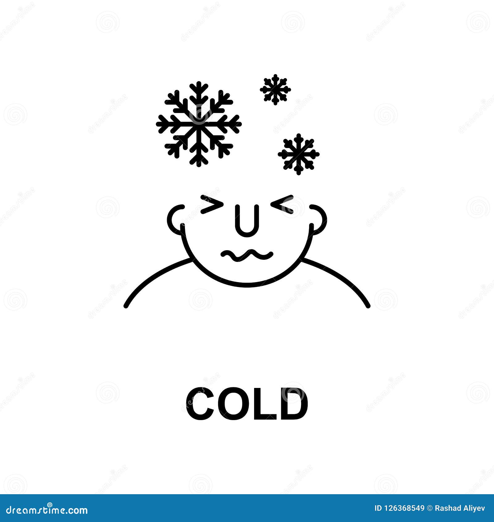 Cold on Mind Icon. Element of Human Mind Icon for Mobile Concept and ...