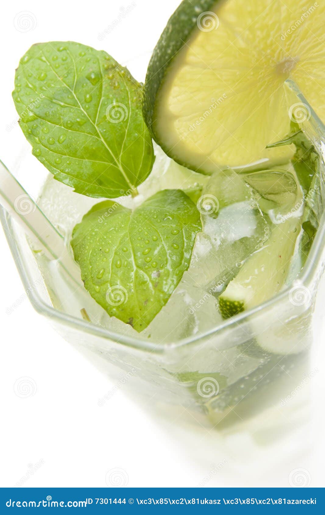 Cold Mojito drink stock photo. Image of juice, alcohol - 7301444