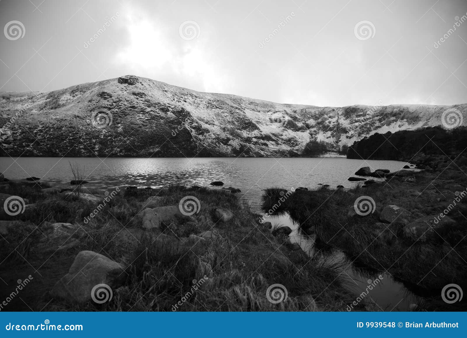 Bleak View Of Grey Skies Seen Through Old Stone Archways, Vintage ...