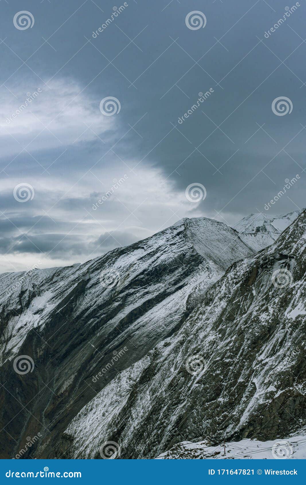 Cold mountain stock image. Image of look, hiking, edges - 171647821