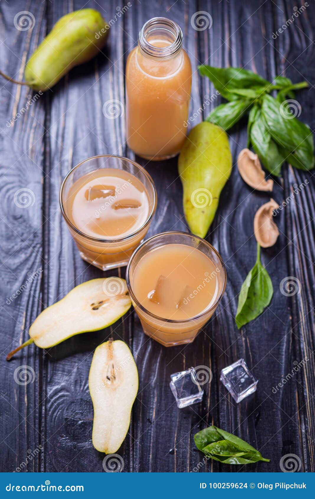Cold pear drink stock photo. Image of ripe, life, object - 100259624