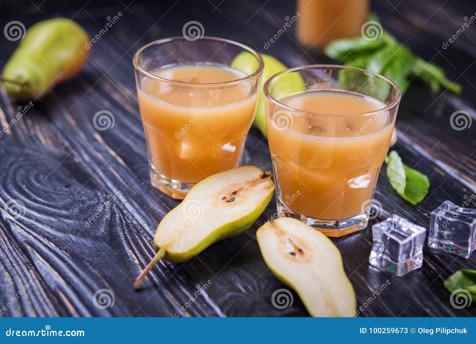 Cold pear drink stock image. Image of season, ingredient - 100259673