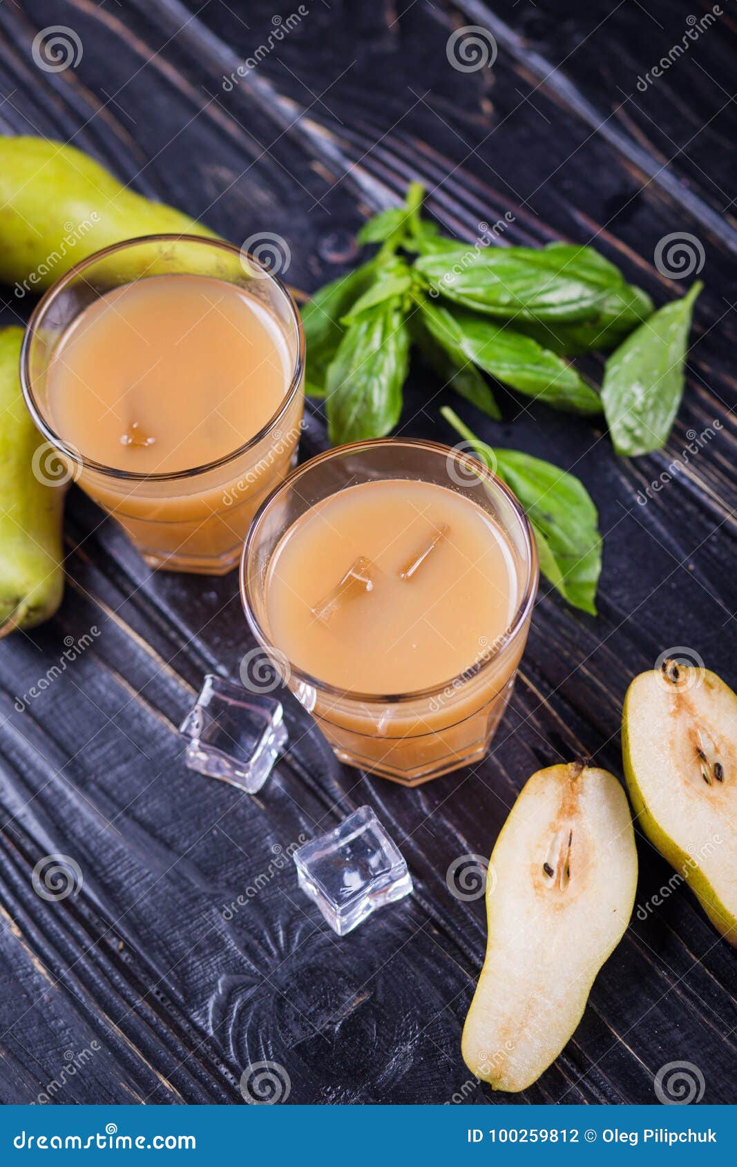 Cold pear drink stock photo. Image of object, sweet - 100259812