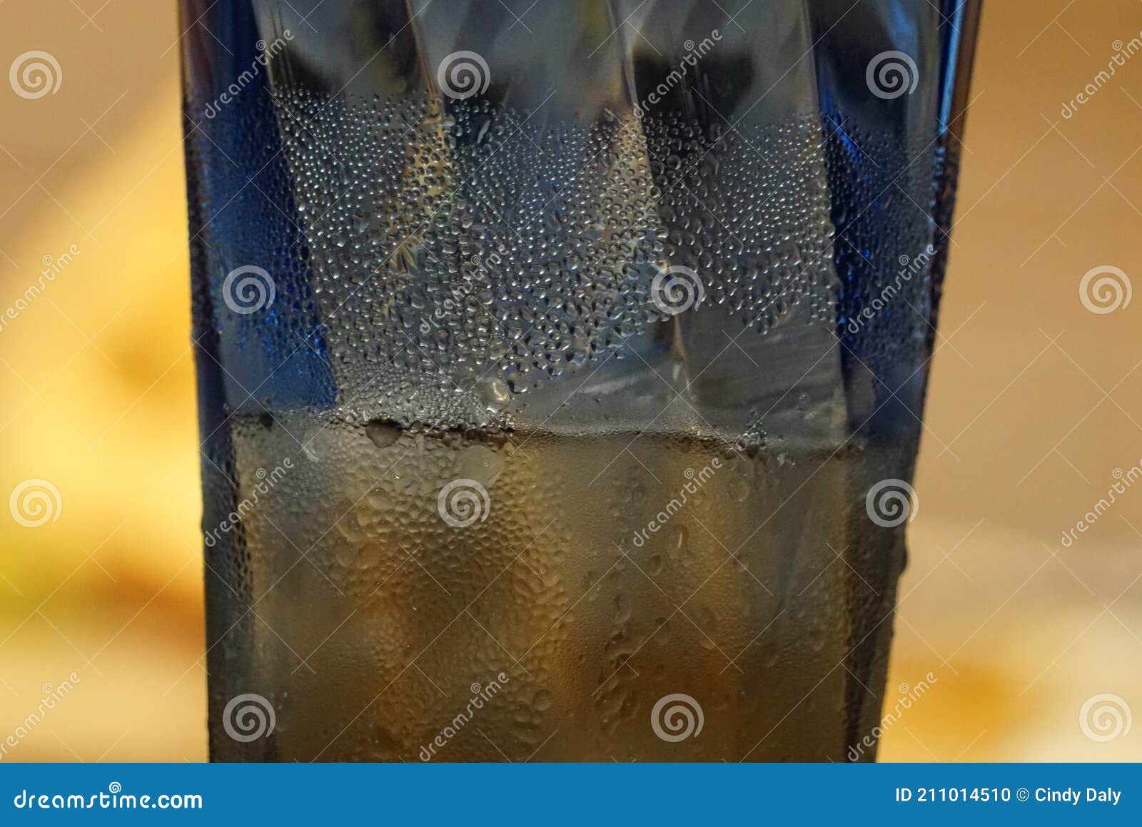 A Cold Plastic Cup with Iced Tea in it. Stock Photo - Image of plastic ...